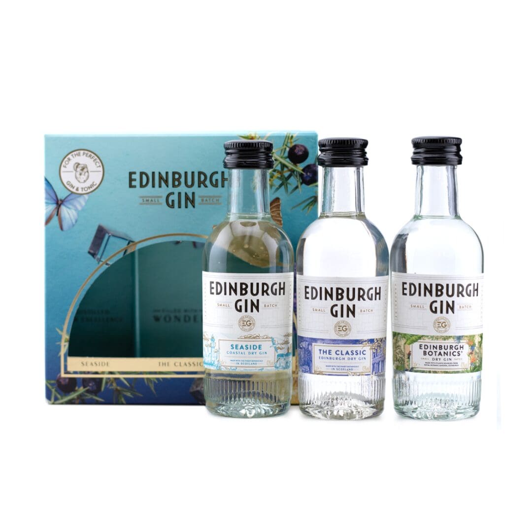 Edinburgh Gin London Dry Giftpack 3 x 5xl pack - Robert Graham 1874